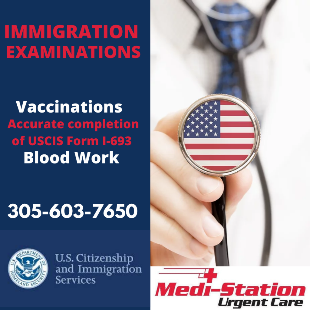Immigration Examinations | Medi-Station Urgent Care Miami Shores